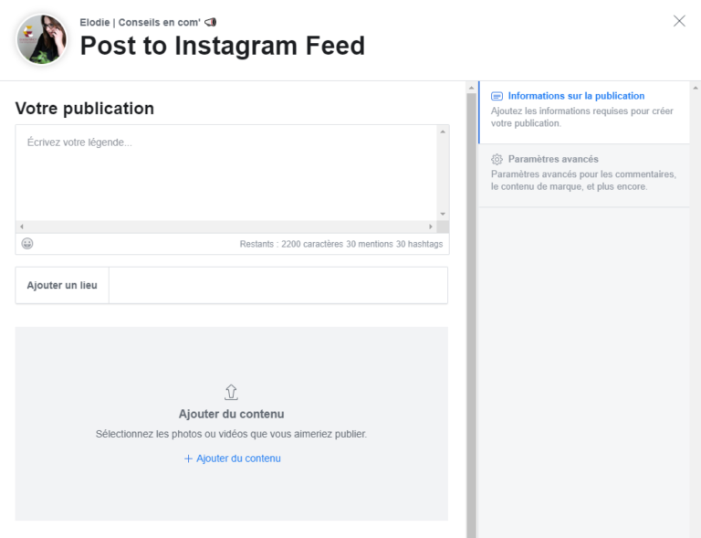 Programmer vos posts Insta avec Facebook Creator Studio - Elodie Ninot ...